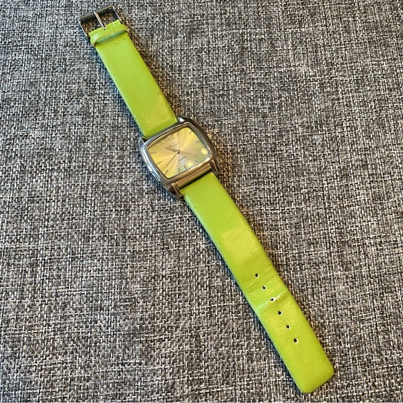 osirock | Accessories | Vintage 9s Y2k Osirock Green Faux Leather Watch ...